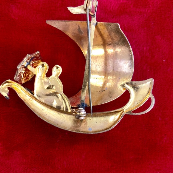 Jewelry | Vintage Boat Brooch From Spain | Poshmark